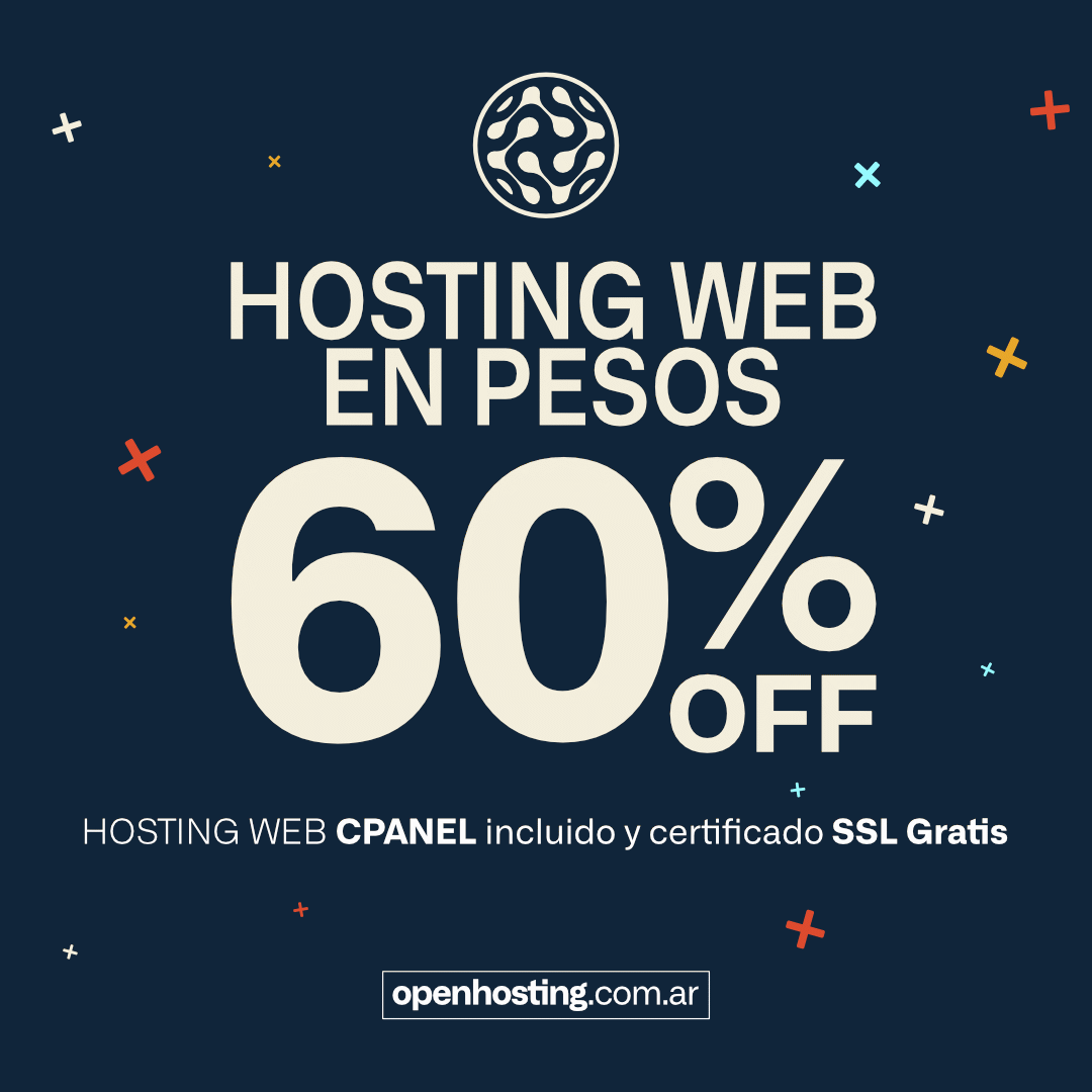 Hosting web con descuento en pesos argentinos Hasta 40% OFF! cPanel ...
